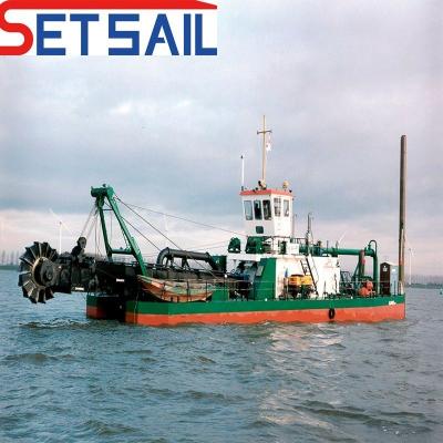 China Customized Wheel Bucket Gravel Dredger with Hydraulic Spud and Control System Rexroth for sale