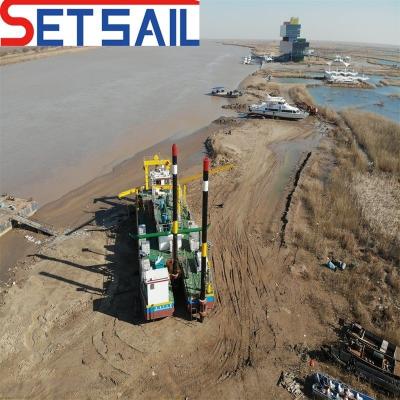 Cina 3800.00cm * 750.00cm * 200.00cm Cummins Motore diesel Dredger a ruote a secchio per l'estrazione della sabbia in vendita