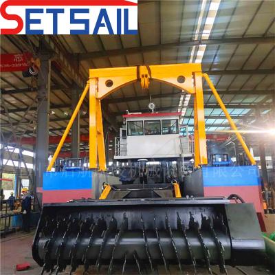 China Diesel Engine Drive River Sand Pump Trailing Suction Hopper Dredger for Anchore Location for sale