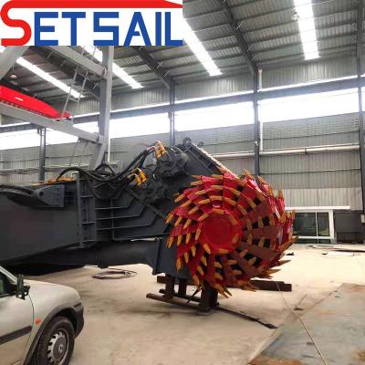 Cina 8m-20m profondità di dragaggio Testa di taglio idraulica ruota secchio di dragaggio con contatore di concentrazione in vendita