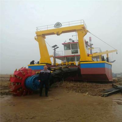China Siemens PLC Dieselmotor Hydraulische wiel emmer Silt Dredger met booster station Te koop