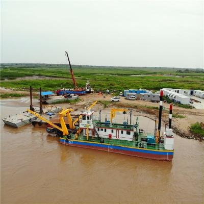 China Siemens PLC Dieselmotor Hydraulische wiel emmer Silt Dredger met booster station Te koop