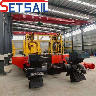 China Espessura da placa frontal 5 mm-20 mm Trailing Hopper Suction Mud Dredger com estação de reforço à venda