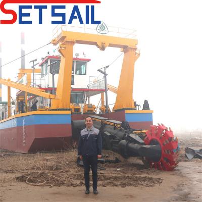 Cina Dredger idraulico per aspirazione della sabbia con motore diesel Weichai e capacità da 160 m3-2000 m3 in vendita