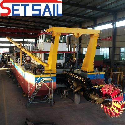 China Inland Dredging Equipment Bucket Wheel Suction Dredger with 800m-5000m Discharge Distance for sale