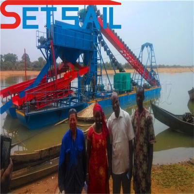 China QHCBD-8 Bucket Chain Mining Dredger for River Diamond Chain Quantity 172PCS-200PCS for sale