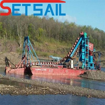 China QHCBD-8 Bucket Chain Mining Dredger for River Diamond Chain Quantity 172PCS-200PCS for sale
