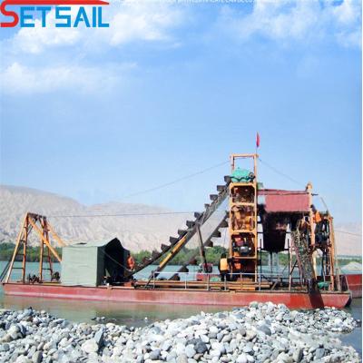 China Excavadora de arena de tipo cubo eléctrico y de cadena con una capacidad tremenda de 60m3-500m3 en venta