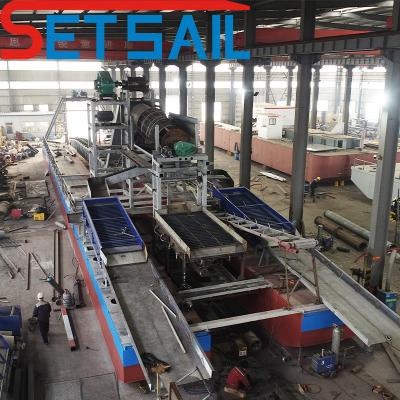 China 128-176PCS Elektrische Eimerkette Fluss Sand Schlamm Gold Bagger für ISO9000 Dezertifizierung zu verkaufen