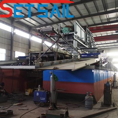 China 128-176PCS Elektrische Eimerkette Fluss Sand Schlamm Gold Bagger für ISO9000 Dezertifizierung zu verkaufen