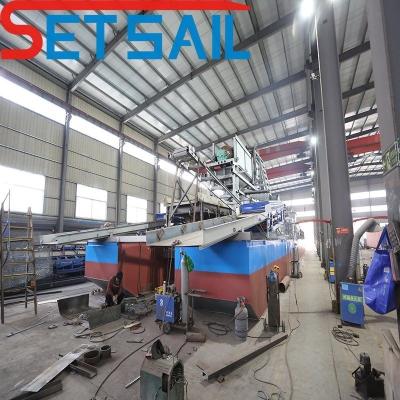 Cina Dredger a catena a secchio con macchina a jigging Consumo totale di carburante 14L-39L in vendita