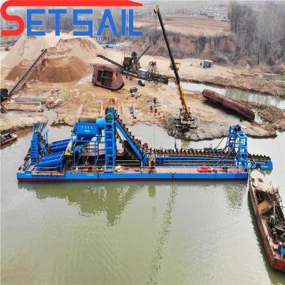 Cina Dredger per l'estrazione del fiume a catena di secchi automatico per il lago Gold e capacità 60m3-500m3 in vendita