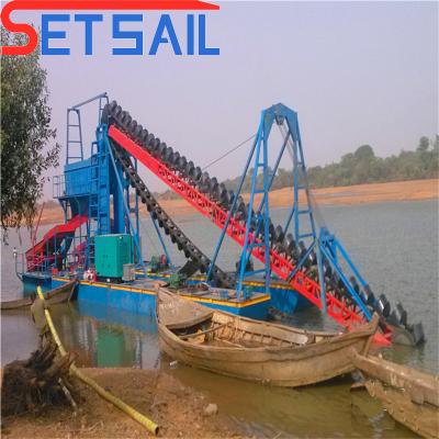 Cina Dredger per l'estrazione del fiume a catena di secchi automatico per il lago Gold e capacità 60m3-500m3 in vendita