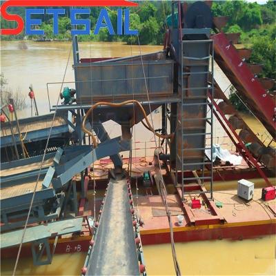 Cina Dredger per l'estrazione del fiume a catena di secchi automatico per il lago Gold e capacità 60m3-500m3 in vendita