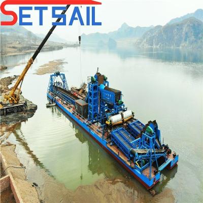 Cina Dredger per l'estrazione del fiume a catena di secchi automatico per il lago Gold e capacità 60m3-500m3 in vendita