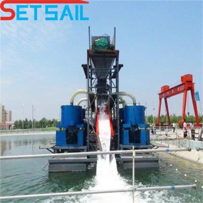 China Chain Bucket River Sand Gold Dredge Equipment voor Diamant US Currency Aanpassing Te koop