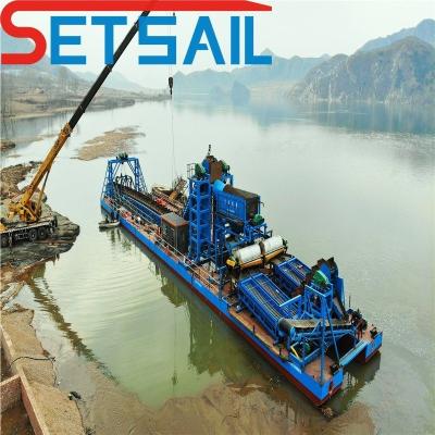 Cina 36000.000kg Pacchetto Peso lordo Catena secchio oro attrezzature di dragaggio per il fiume diamante in vendita