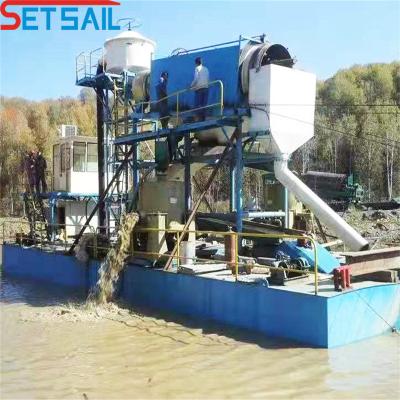 China Maquinaria de excavación de arena de oro y diamantes de cubo de cadena automática completa para personalización en venta
