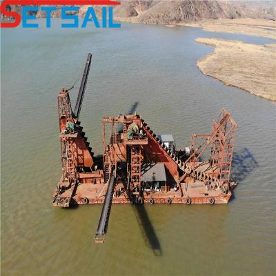 China ISO.CE-zertifizierte Kette Eimer Gold- und Diamantenbergbaumaschinen für den Flusssandbagger zu verkaufen