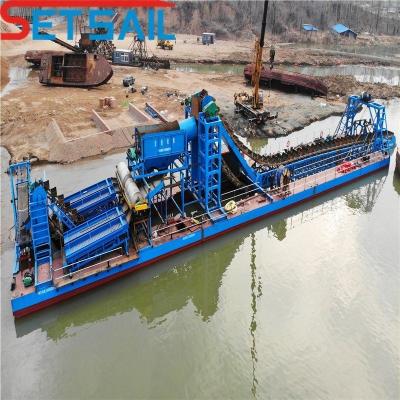 China ISO.CE-zertifizierte Kette Eimer Gold- und Diamantenbergbaumaschinen für den Flusssandbagger zu verkaufen
