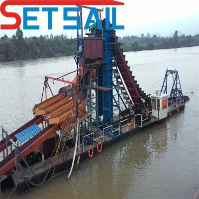 Cina 37 kW-150 kW Catena di potenza di dragaggio Equipaggiamento per l'estrazione di diamanti di Bucket River con centrifuga in vendita