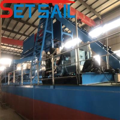 Cina 37 kW-150 kW Catena di potenza di dragaggio Equipaggiamento per l'estrazione di diamanti di Bucket River con centrifuga in vendita