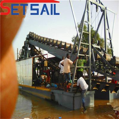 Cina Apparecchiature di dragamento per l'oro di diamanti Chain Bucket River Pagamento completo accettato dal venditore in vendita