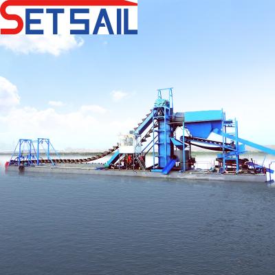 China QH-sand -5 Chain Bucket Sand Gold and Diamond Dredger para transporte marítimo de mercadorias à venda