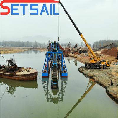 China 75kw-240kw motor principal de potencia de la cadena de cubo de tipo de oro excavadora para el río diamante y arena en venta