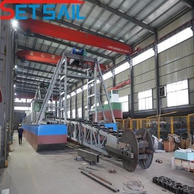 China QHTSD-98 Chain Bucket Sand Gold Diamond Dredger for River Mining Sea Freight Shipping for sale