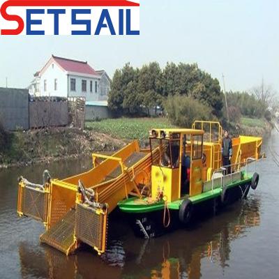 Китай Рабочая скорость речной гиацинтовой комбайны 3,5-5kn/h для эффективного удаления сорняков и отходов продается