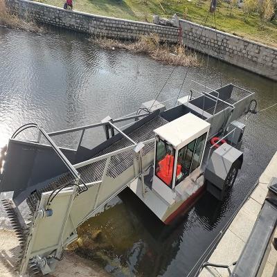 Cina Pulizia di giacinti d'acqua Coltivatore di erbaccia acquatico professionale con velocità di lavoro da 3,5 a 5 kn/h in vendita