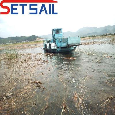 China 24h Endurance Ability Sea Weed Harvester for River Floating Waste Cutting Width 3m-6m for sale