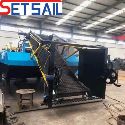 China 1-2 pasajeros cosechadora de malezas de agua automática completa con motor diésel profundidad de corte 1,2m-2m en venta