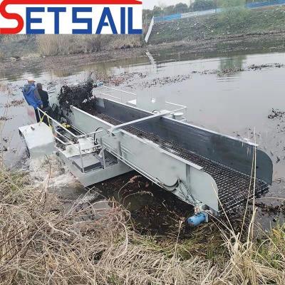 Cina Raccoglitore idraulico di rifiuti acquatici a propulsione automatica per rifiuti galleggianti di giacinto di canna in vendita