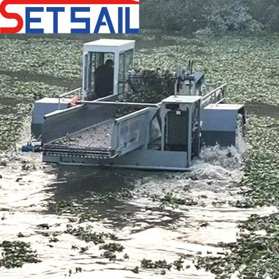 China Setsail and Floating Trash Harvester with High Endurance Ability Electric Engine for sale