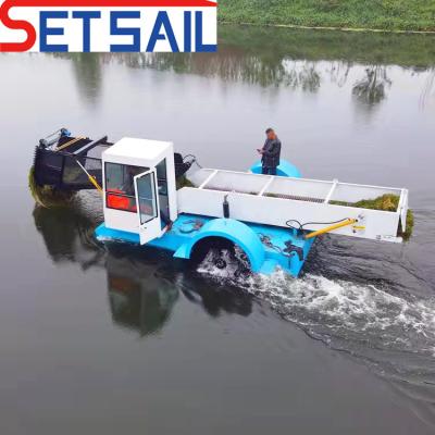 Cina Propeller Driven Harvester-53 Fiume e lago pulizia raccolta rifiuti Skimmer Barca in vendita