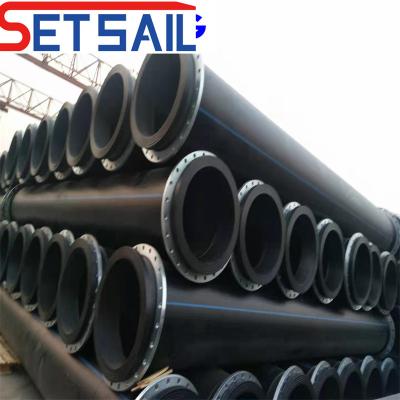 Cina Trasporto tubo HDPE con flangia di 200-600 mm di diametro standard DIN in vendita