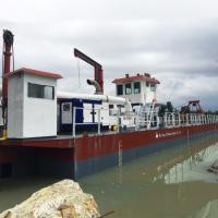 Quality Cutterhead Suction Dredge Boat With Diesel Engine Cummins Or WEICHAI for sale