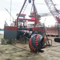 Quality 18inch 2500m3 Desilting Machine River Dredger Machine With Cutter Head for sale