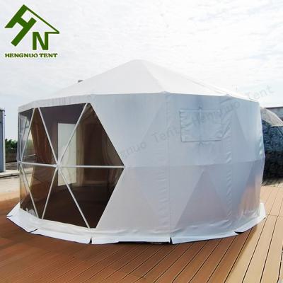 中国 販売のための電流を通された鉄骨フレームの測地線のYurtのモンゴルのテント リゾートのドームの家 販売のため