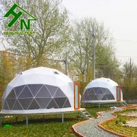 China Fireproof Outdoor Camping Geodesic Dome Tent 5m Diameter For Accommodation for sale