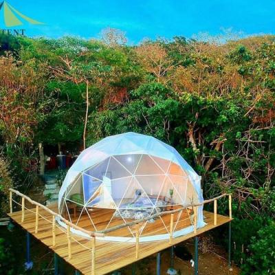 Cina Tenda all'aperto impermeabile professionale della cupola del diametro 4m Glamping per la vita della Camera in vendita