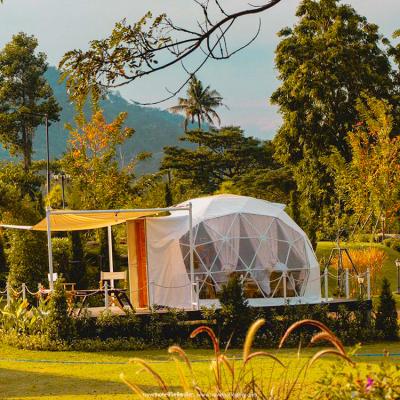 Cina Tenda all'aperto impermeabile professionale della cupola del diametro 4m Glamping per la vita della Camera in vendita