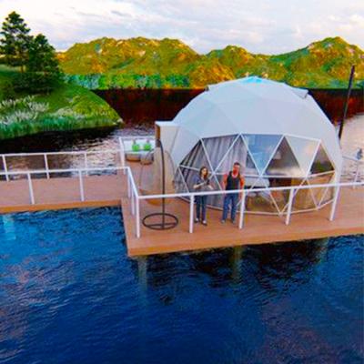 Cina Tenda all'aperto impermeabile professionale della cupola del diametro 4m Glamping per la vita della Camera in vendita