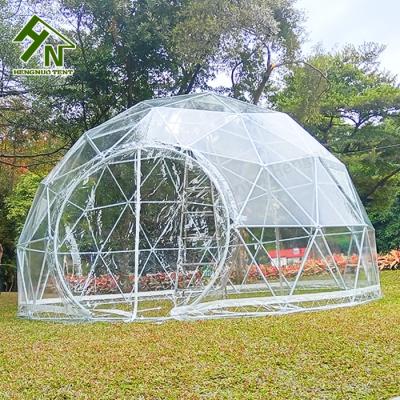 Cina Luxury Geodesic Dome Tent Transparent Garden Igloo Tent Waterproof Canvas Domo in vendita