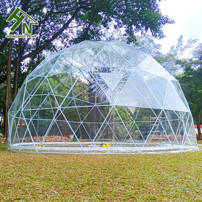 Cina Luxury Geodesic Dome Tent Transparent Garden Igloo Tent Waterproof Canvas Domo in vendita