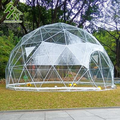 Cina Luxury Geodesic Dome Tent Transparent Garden Igloo Tent Waterproof Canvas Domo in vendita