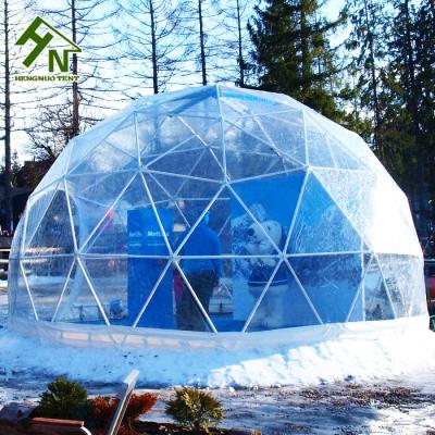 Cina Mini PVC Geodesic Expo Dome Tent Round Clrar Roof Garend Igloo in vendita