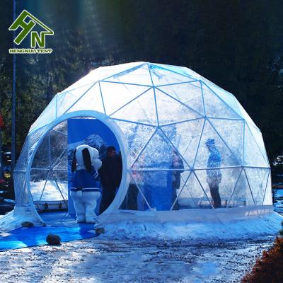 Cina Mini PVC Geodesic Expo Dome Tent Round Clrar Roof Garend Igloo in vendita